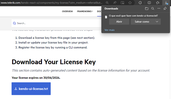 Learn To Set Up A License To Telerik Ui For React App Part Iv 3523